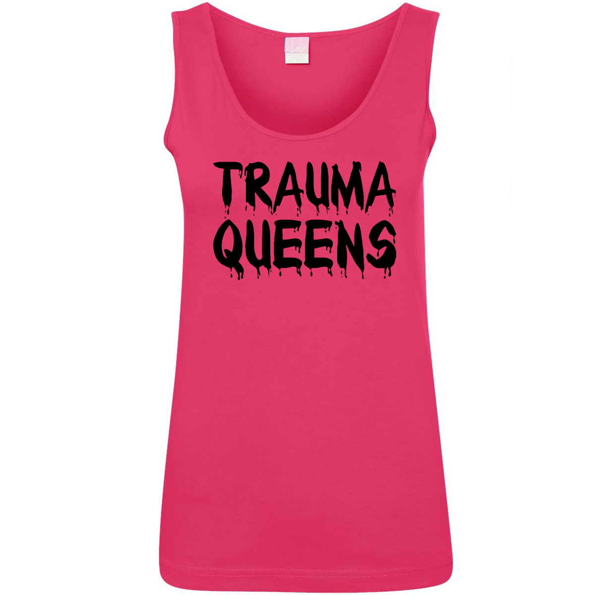 Trauma queens - Hot Pink Women's Tank Top | Inktastic